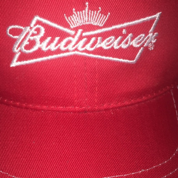 Budweiser | Accessories | Budweiser Red Hat | Poshmark